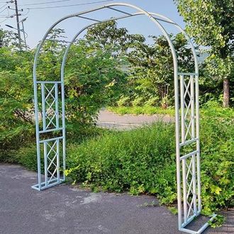 Generic Arche Jardin pour Grimpantes, Arceau &agrave; Rosier Grande, Large 140cm 180cm 220cm 260cm 300cm 340cm pergola en Metal, Robuste Arche de Mariage Acier(White
