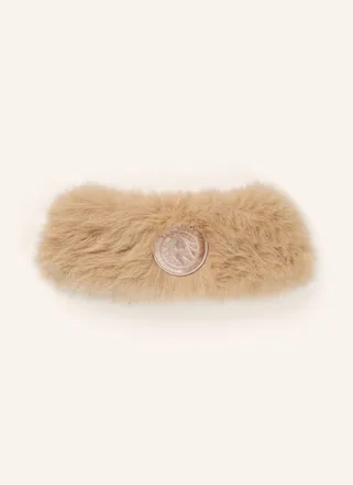 Sportalm Stirnband Aus Kunstpelz beige