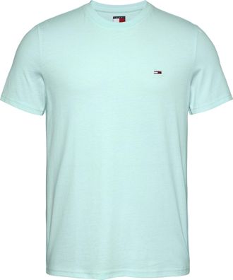 Tommy Jeans Herren S/S T-Shirt, Gr&uuml;n (Spring Mint Htr), L