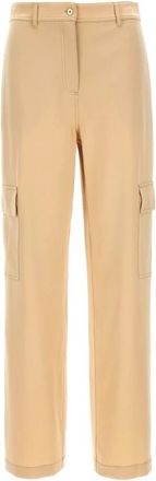 Michael Kors Femme, Pantalons, Beige, Taille: 32 FR Pantalon Cargo Satin&eacute;