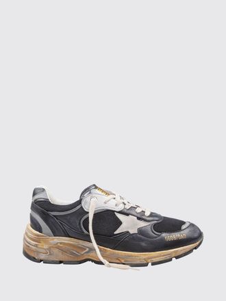 Golden Goose Baskets Dad-Star en cuir et mesh avec effet us&eacute;