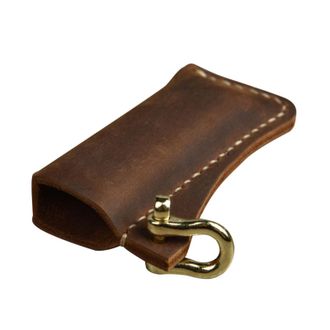 Generico Ignition Tool Sleeve - Leder-Storageabdeckung, Vintage Protector | Ferro Rod Holder Zubeh&ouml;r, Wilderness Hiking Adventure Equipment, Pocket Carry Pouch