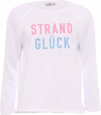 Zwillingsherz Langarmshirt Regular Fit, Langarm, Rundhalsausschnitt, Stickerei, Schriftzug