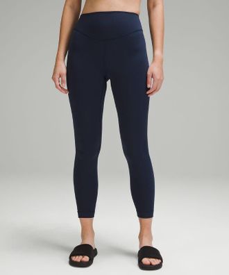 lululemon Wunder Under Leggings aus mit hohem Bund f&uuml;r Frauen - 64 cm - Gr&ouml;&szlig;e 10 in True Navy