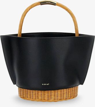 sacai Leather crossbody bag with logo on the front - SACAI - gender_Woman