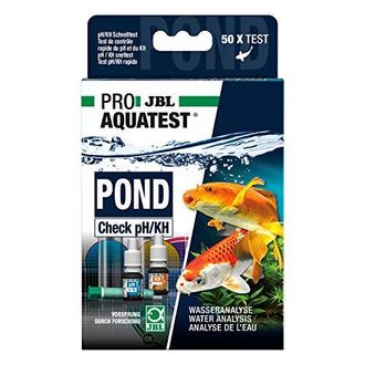 JBL Wassertest-Set, mit 50 Tests und Zubeh&ouml;r, F&uuml;r Teich-, Leitungs- und Brunnenwasser, PROAQUATEST POND Check pH/KH