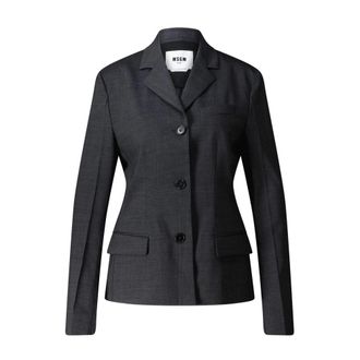 Msgm Taillierter Blazer - - Jackets - Damen - Grau - L