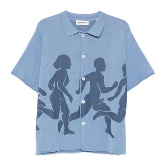 Carne Bollente Herren, Shirts, Blau, SGr&ouml;&szlig;e