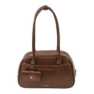 Generic Sac &agrave; bandouli&egrave;re Boston vintage en cuir synth&eacute;tique pour femme avec fermeture &eacute;clair pour l&eacute;cole, le travail, un usage quotidien, marron, 12.01x7.48x