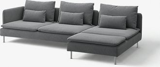 IKEA S&Ouml;DERHAMN 4er-Sofa mit R&eacute;camiere