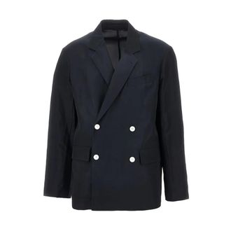 Emporio Armani Zweireihiger Blazer - - Suits - Herren - Blau - XL