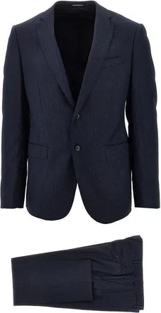 Emporio Armani M Line m&eacute;lange wool suit Man 48