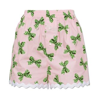 Moschino Bedruckte Shorts - - Shorts - Damen - Rosa - M