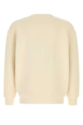 J.W.Anderson Mens Ivory Cotton Sweatshirt Ecru Exterior: Felpe Sweater