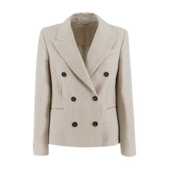 Brunello Cucinelli Tailored Blazer - - Jackets - Damen - Beige - XS