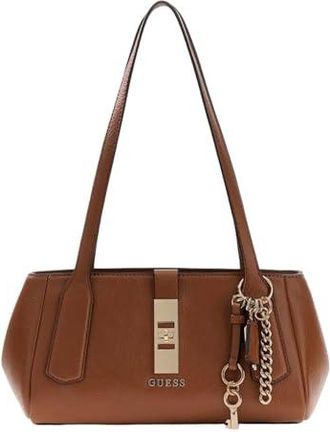 Guess sac à épaule Brooke Shoulder Satchel Bag Cognac brun