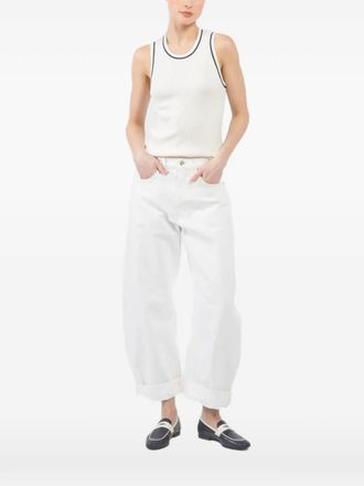 Allude ribbed tank top - Nude