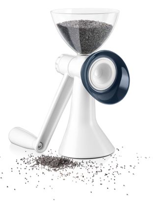 Tescoma HANDY Mohnmühle manuell mit rutschfest mit Tischmontage zum Mahlen von Mohn Leinsamen Gewürzen und Samen ideal für die Zubereitung von Füllungen Gebäc