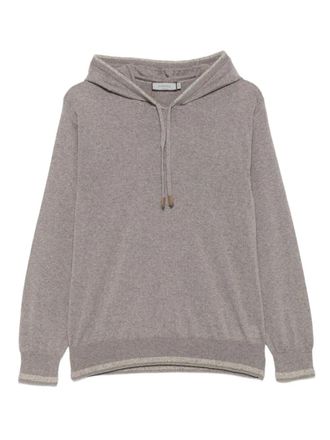 Canali Klassischer Hoodie - Nude