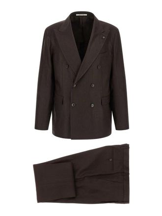 Tagliatore Knielanges Kleid - Braun