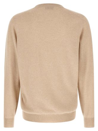 Brunello Cucinelli Cashmere Crew-Neck Sweater - Beige