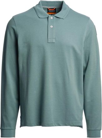Parajumpers polo en coton à manches longues - Bleu