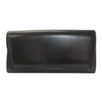 Celine Portefeuille en cuir Pre-owned - Femme - Pre-owned - Noir - Taille: ONE Size