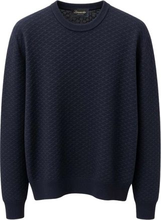 Drumohr Pull &agrave; col rond D1M103Rl - Homme - Pulls - Bleu - Taille: 2XL