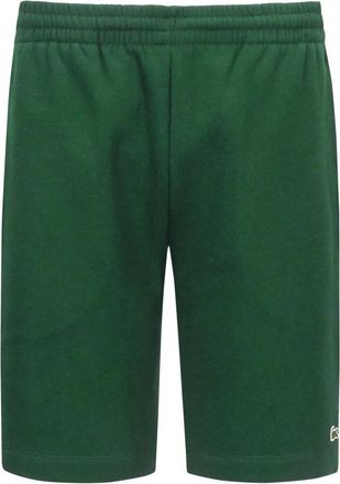 Lacoste Sweatshorts mit kleinem Krokodil-Aufn&auml;her in