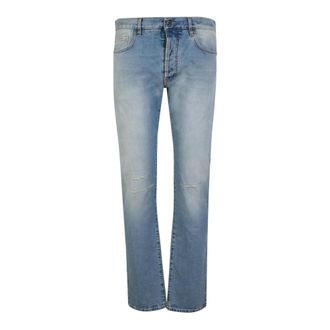 14Bros Blaue Straight-Leg Jeans- Mid Rise - - Jeans - Herren - Blau - W32