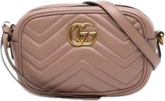 Gucci Sac bandouli&egrave;re matelass&eacute; vintage Pre-owned - Femme - Pre-owned - Brun - Taille: ONE Size