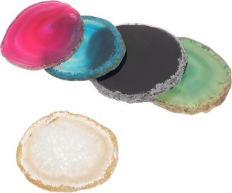 Pretyzoom 5stücke -untersetzer Kaffee-untersetzer Tassenmatte Natürliche Schutz Für Schreibtisch