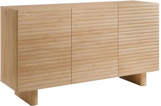 Vente-Unique Vente-unique - Buffet avec 3 portes en mdf - Naturel - ludima