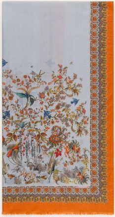 Etro Etro Schal Boheme Mit Seide orange