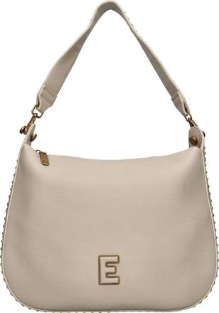 Ermanno Scervino Femme, Sacs, Beige, Taille: ONE Size Sac bandouli&egrave;re en similicuir martel&eacute;