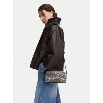 Tommy Hilfiger Handtasche Tommy Hilfiger Th Grace Camera Bag Jacquard AW0AW18864 Dunkelblau