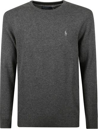 Polo Ralph Lauren Homme, Pulls, Gris, Taille: M Pull ras du cou en laine