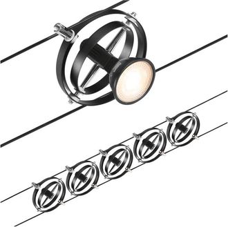 Paulmann Wire Set Cardan max5x10W GU5,3 Schwarz ma