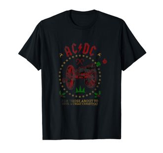 AC/DC Offizielles AC/DC Weihnachten Rock Band Musik Brian Johnson T-Shirt