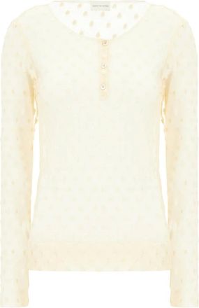 Dries Van Noten Femme, Blouses et Chemises, Beige, Taille: 36 FR Camicie Blouse