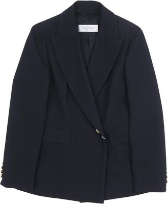 Max Mara Femme, Vestes, Bleu, Taille: 32 FR Blazer Pagano
