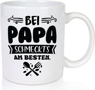 Generic Bei papa Schmeckts am Besten | Koch | Papa Koch - Tasse Weiss - Kaffeetasse/Geschenk/Familie