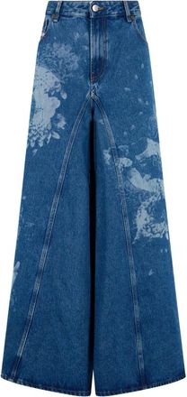 Diesel Femme, Jeans, Bleu, Taille: W28 Wide Palazzo Jeans