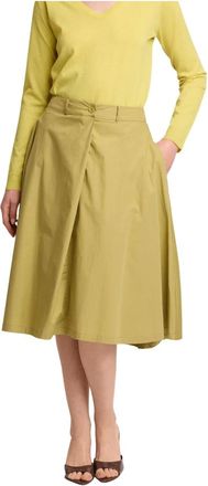 Kocca Femme, Jupes, Vert, Taille: 40 FR Jupe midi pliss&eacute;e fluide