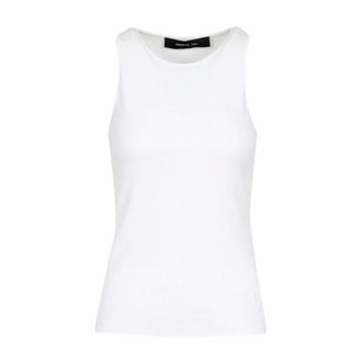 Federica Tosi Femme, Tops, Blanc, Taille: 36 FR D&eacute;bardeur c&ocirc;tel&eacute;