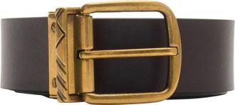 Burberry Homme, Accessoires, Noir, Taille: 105 CM Ceinture R&eacute;versible &agrave; Motif Check Grav&eacute;