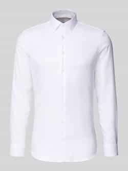 Jake*s Super Slim Fit Businesshemd mit Kentkragen