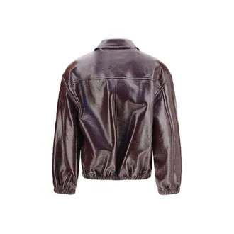 Courr&egrave;ges Womens Bordeaux Cotton Bomber Clothing