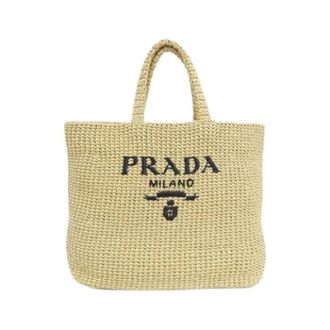 Prada unisex, Pre-owned, Beige, Taille: ONE Size Sac fourre-tout vintage Pre-owned