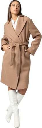 Kocca Femme, Manteaux, Brun, Taille: 38 FR Trench tendance trois quarts